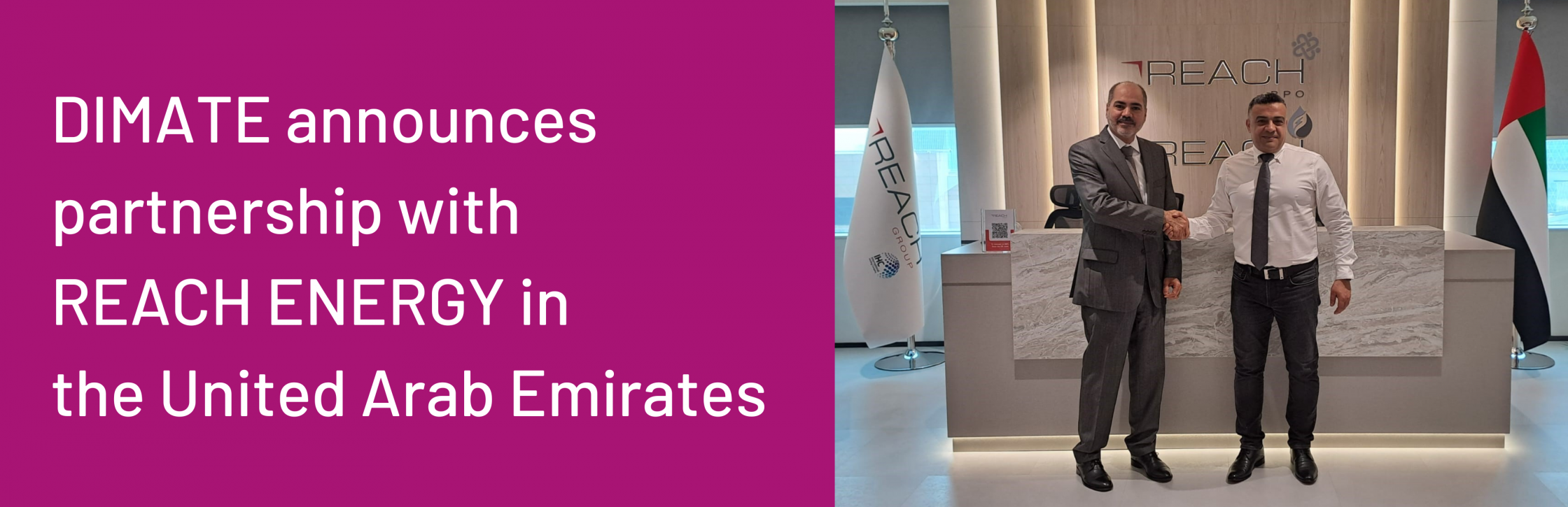 DIMATE announces partnership with REACH ENERGY in the United Arab ...